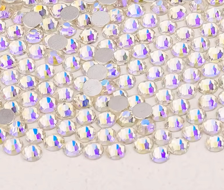 1440p Glass Crystal Flatback NO-Hotfix Rhinestones SS4- SS30 34 colors ...