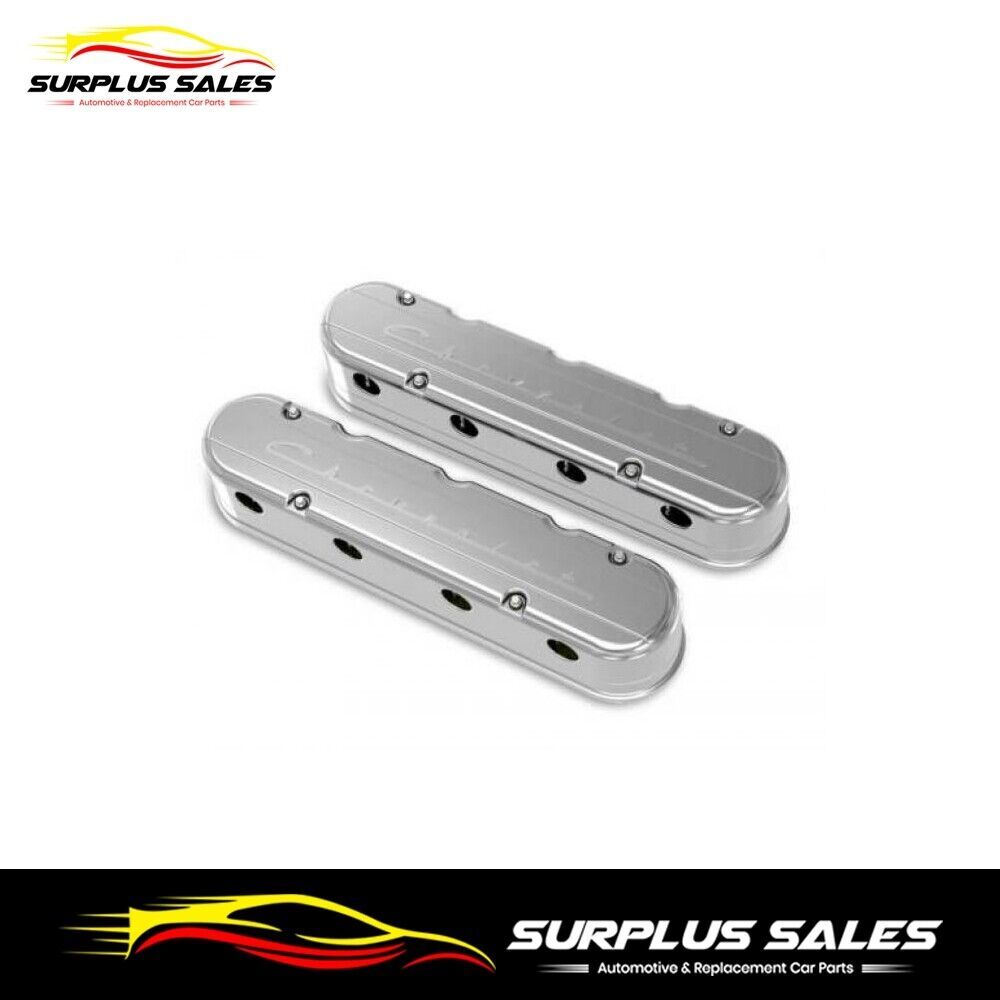 HO241-176 Holley Chev LS Engines "CHEVROLET" Script Polished 2 Pce ...