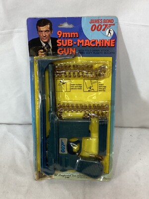 1984 Imperial James Bond 007 9mm Sub Machine Gun Toy Set NEW Sealed ...