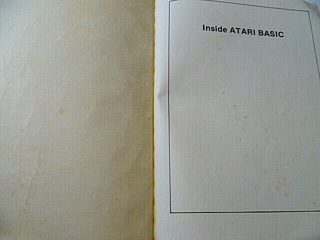 Inside ATARI Basic 1983 Vintage Manual Bill Carris | eBay