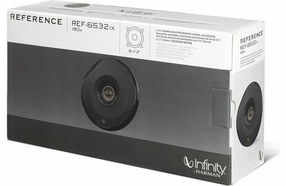 2x Infinity Reference REF-6532EX 165 Watts 6.5" 2-Way Coaxial Speakers 6-1/2" | eBay