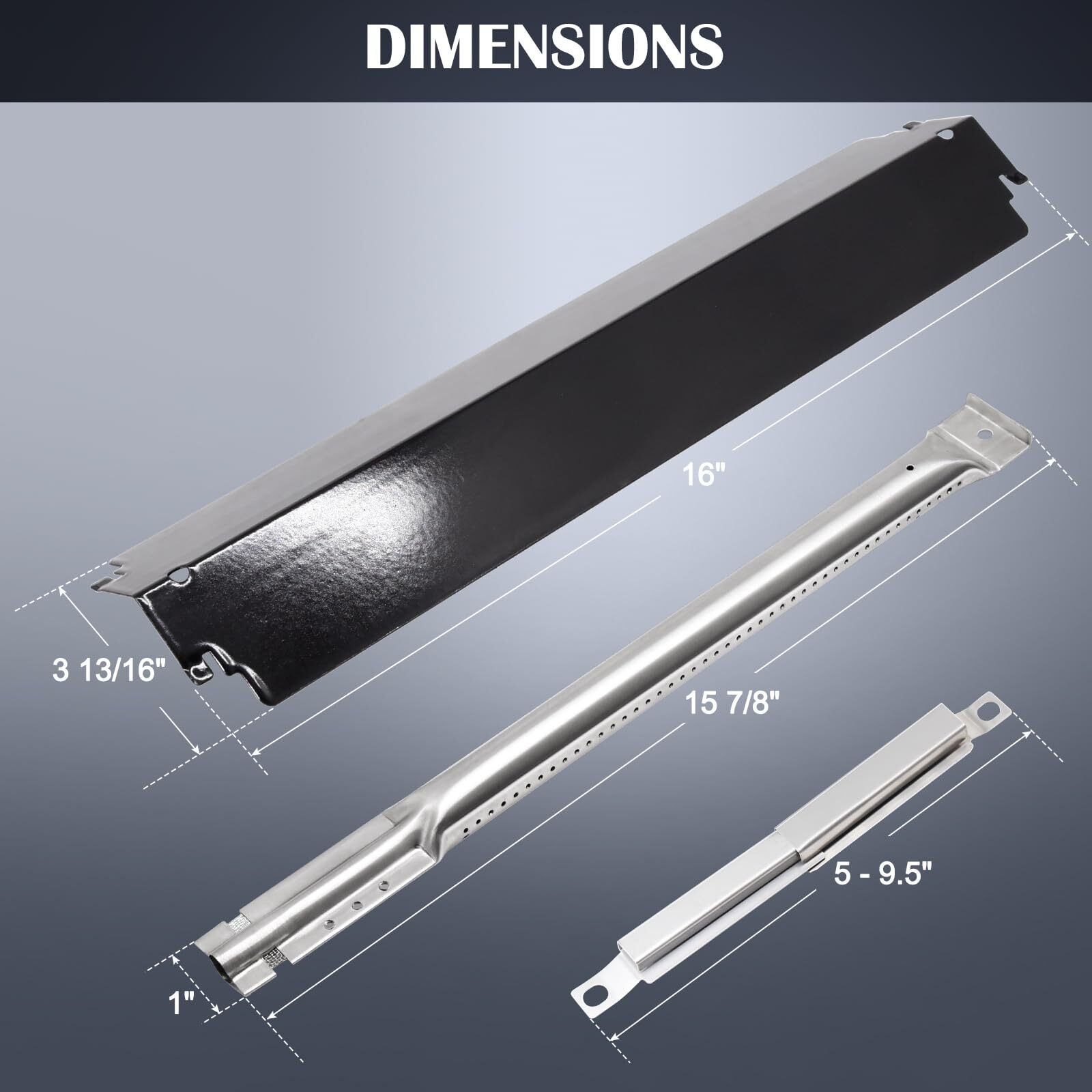 Yiming Grill Replacement Parts for Charbroil 463268008, 463268007 ...