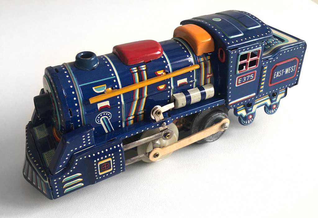 Gioco trenino in latta marca M. - Electric Train Set. Made in Japan ...