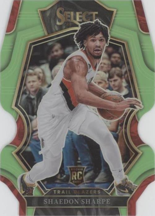 2022-23 Panini Select - Premier Level Shaedon Sharpe #189 Light Green ...