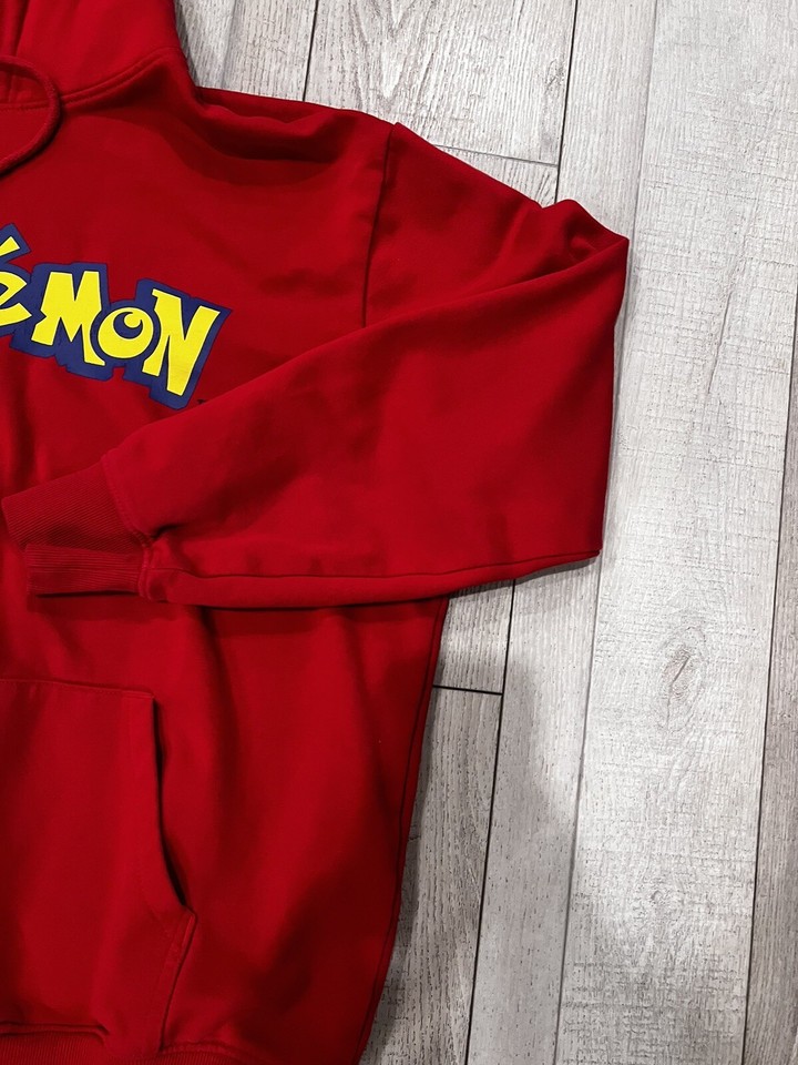 Official Licensed Nintendo Pokémon Red Sweatshirt Hoodie Size L Baggy ...