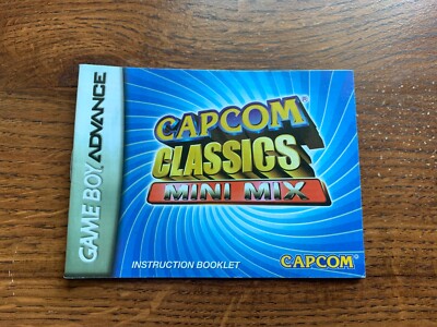Capcom Classics Mini Mix Nintendo Gameboy Advance Instruction Manual ...