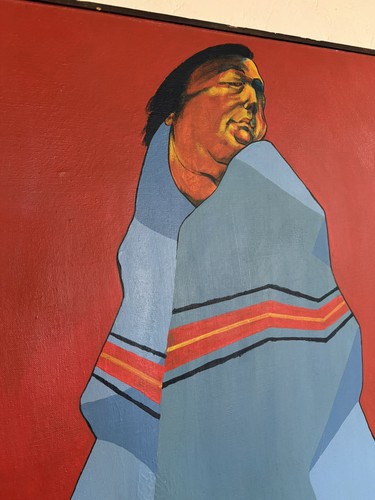 ED SINGER PAINTING ORIGINAL NATIVE AMERICAN PORTRAIT NAVAJO INDIAN ...