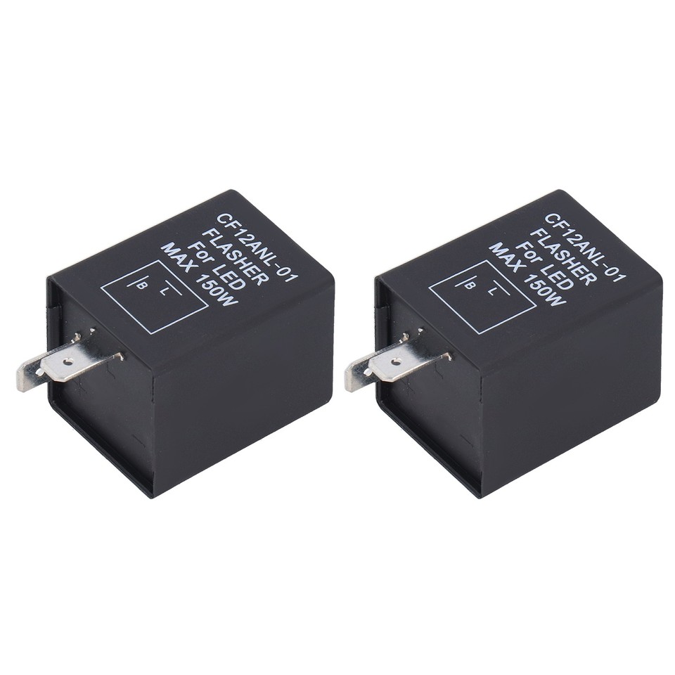 Flasher Relay For Led Turn Signal Car Led Flasher 2Pcs 2-Pin Electronic ...