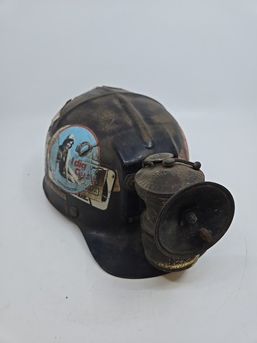 Vtg MSA Comfo Cap Coal Miners Low Vein Tiger Stripe Hard Hat With ...