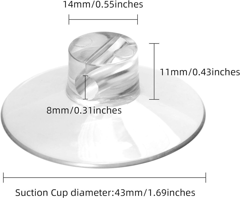 10 Pack Shower Caddy Connectors Suction Cups without Hooks for Bathroom ...