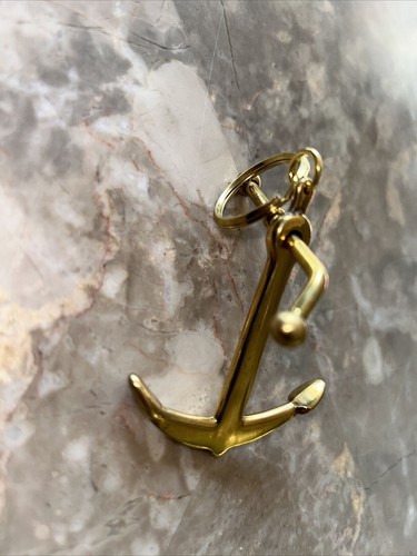 Brass Anchor Key Chain Collectible Marine Nautical Key Ring Lot of 10 ...