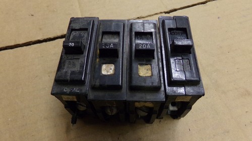 GE Circuit Breaker 1-Pole 20A type TQL, Lot of 4 *FREE SHIPPING* | eBay