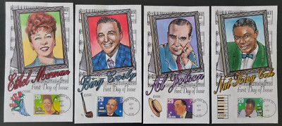 US FDC Collins Covers (1994) - American Music Series - Set of 4 Covers ...