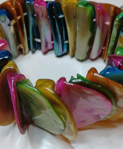 Multi-Colored Disc Expandable Bracelet | eBay