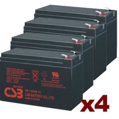 4 x CSB HR1234WF2 Battery GENUINE CSB 12v 34W Pack Of 4 x Batteries ...