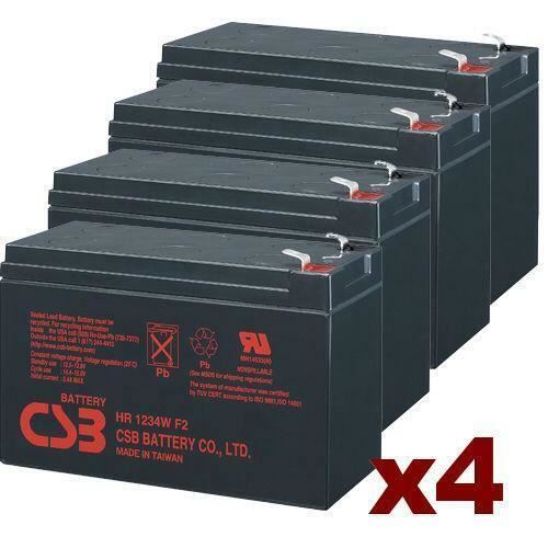 4 x CSB HR1234WF2 Battery GENUINE CSB 12v 34W Pack Of 4 x Batteries ...