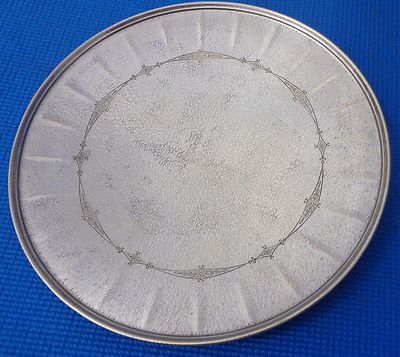 Plate HOMAN PLATE NICKEL SILVER Sheffield Quality 03029 MADE IN USA 10 ...