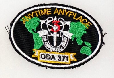 Special Forces ODA-371 ANYTIME ANYPLACE Pocket Patch | eBay