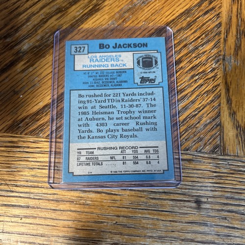 Bo Jackson Topps Rookie Card | eBay