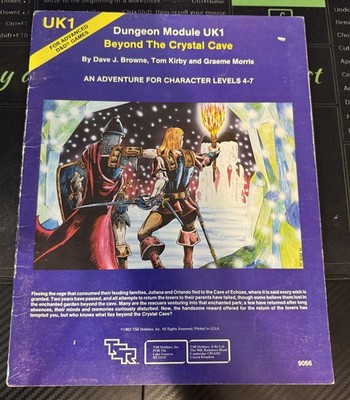 Beyond the Crystal Cave UK1 Advanced Dungeons & Dragons TSR module | eBay