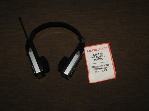 VINTAGE ULTRONIC AM/FM HEADSET RADIO NEW OLD STOCK | eBay