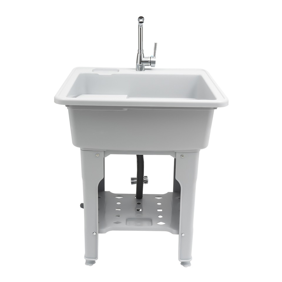 Utility Sink Laundry Tub with Faucet & Basement for Laundry Room Garage ...
