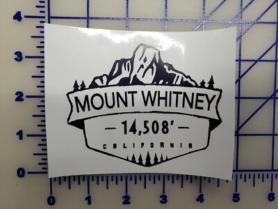 Mt Whitney Lone Pine California route sign marker Logo Vinyl Decal 4 ...