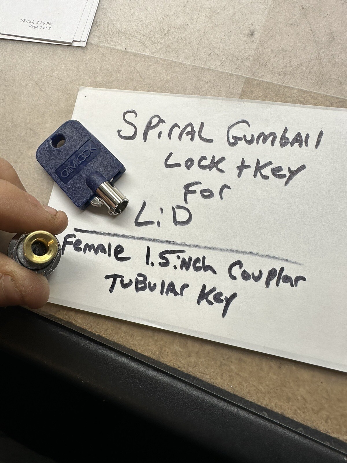 Wizard Spiral Gumball Machine Locks Threaded Screw Tip Bulk Vending Key ...