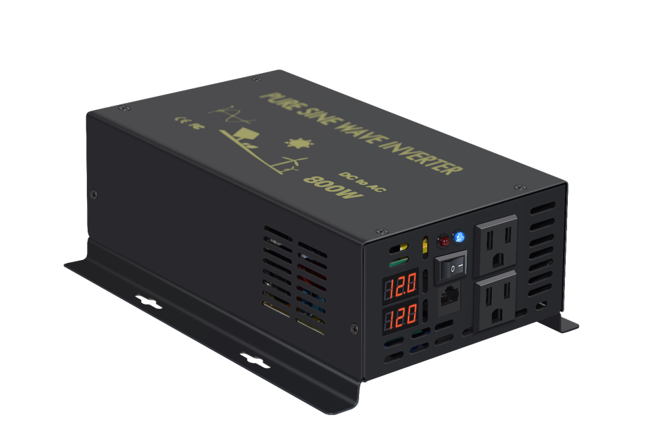 800W Pure Sine Wave Inverter 48V to 120V 1600w Peak DC AC Solar RV ...