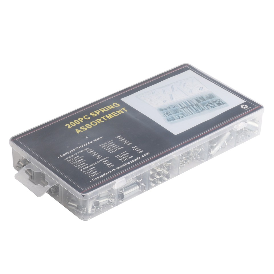 200 Sets new Assorted Coil Spring Small Metal Steel Expansion ...