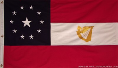 11 STAR 1st NATIONAL IRISH FLAG - 3' X 5' HEAVY COTTON CIVIL WAR CSA ...