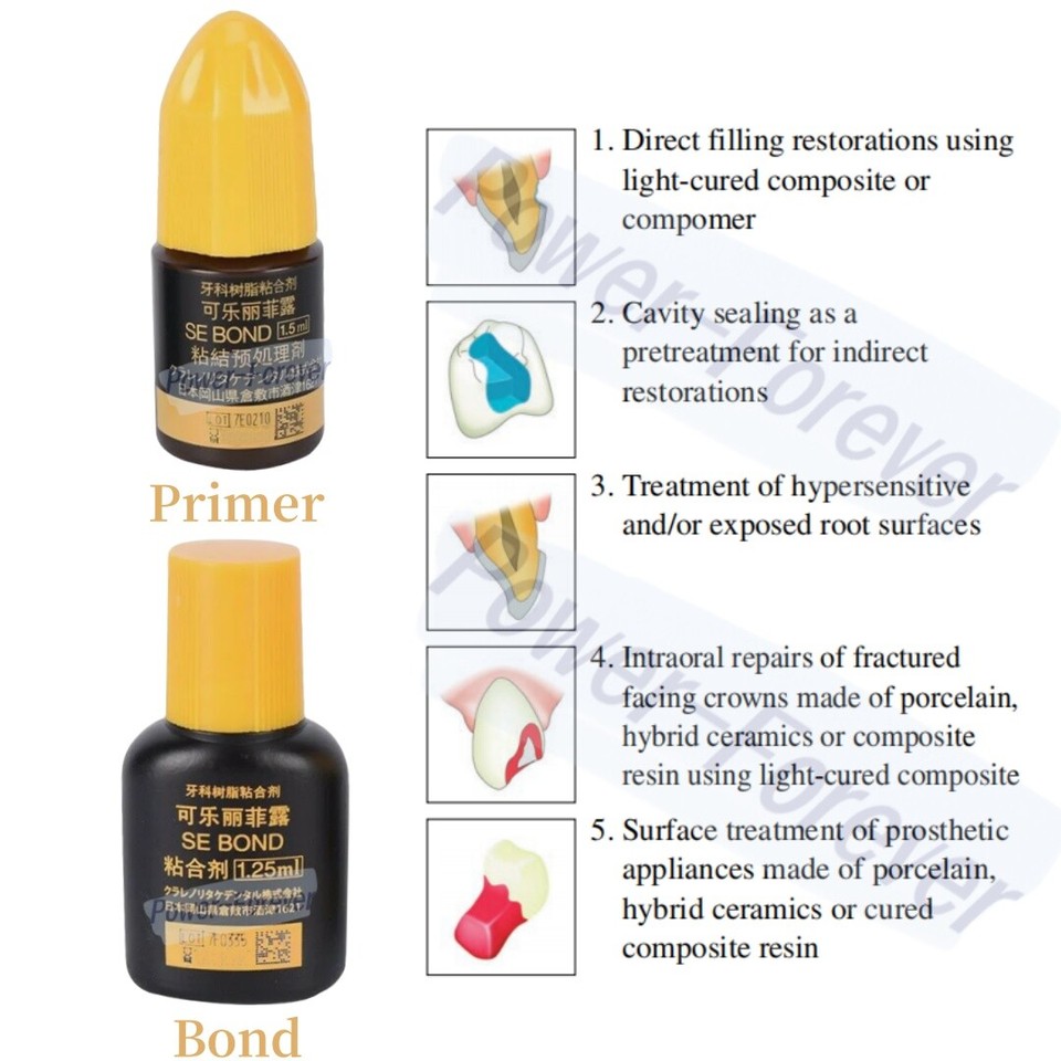 Kuraray Dental ClearFIL SE/S3 BOND Light-Curing Selfetching Primer Bond ...