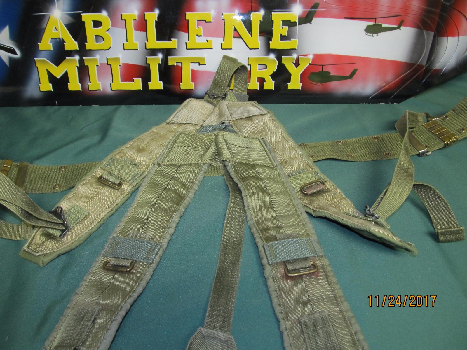 MILITARY ALICE FIELD GEAR SET LBE WEB BELT MEDIUM 36" AMMO POUCH ...