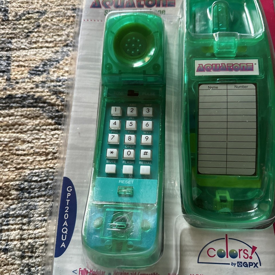 Aquatone Slimline Telephone Colors By GPX GPT20AQUA | eBay