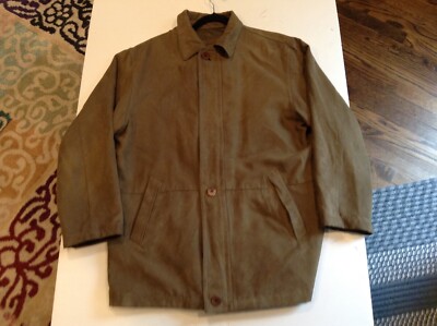 RAINFOREST Brown Polyester Blend Button/Zip Overcoat Jacket SZ M - Cool ...