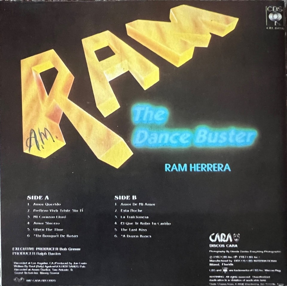 Ramiro Ram Herrera “The Dance Buster” Tejano CD Rare Out Of Print 1988 ...