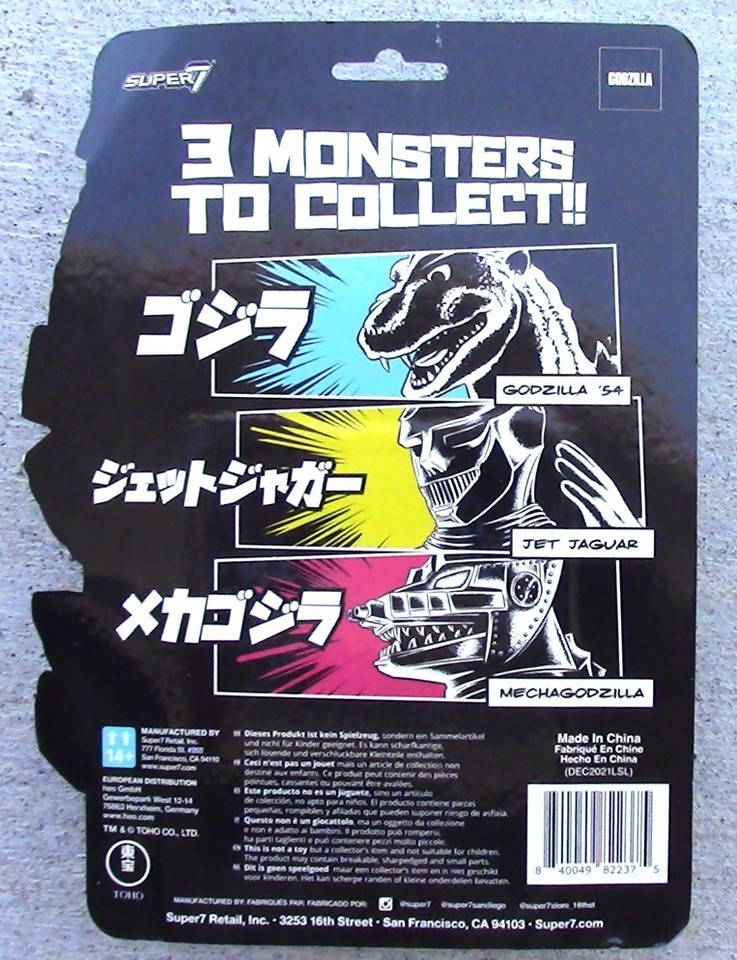 SUPER 7 REACTION Sesame Street Godzilla Simpsons Punk Rock YOU CHOOSE ...