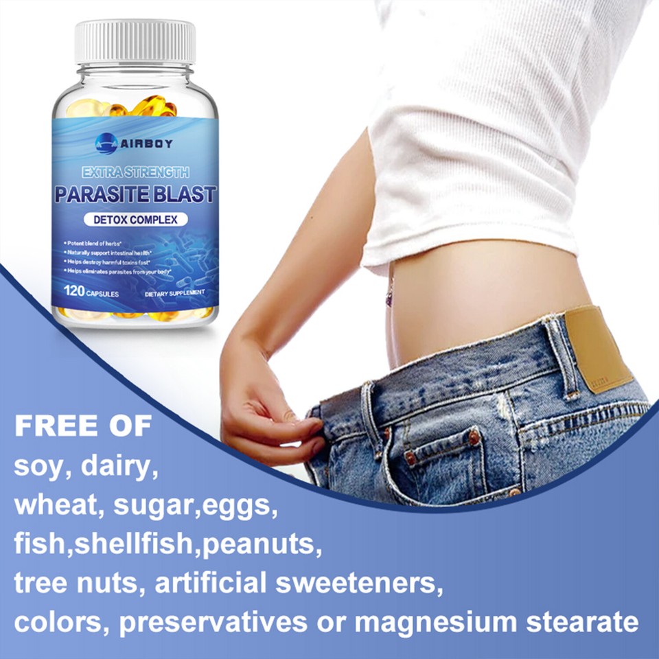120pcs Parasite Blast Detox Complex - Anti-Parasite Support Cleanse ...