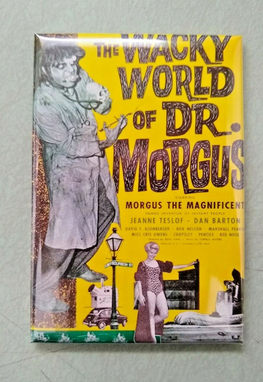 Morgus the Magnificent movie 2x3 Inch Metal Refrigerator Magnet fridge ...