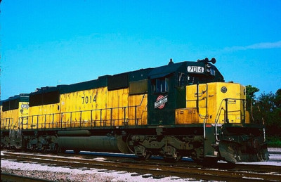ORIGINAL KODACHROME SLIDE C&NW SD-50 #7014 KANSAS CITY, MO JUNE 23, 1993 | eBay