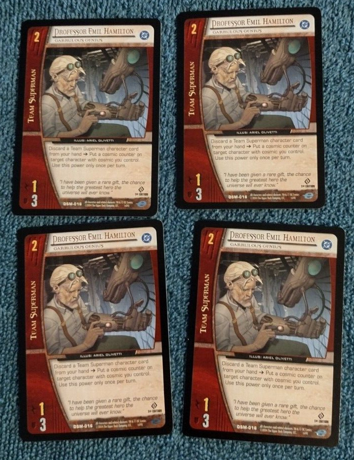 DC VS TCG DSM-016 Professor Emil Hamilton - Garrulous Genius Common x4 ...