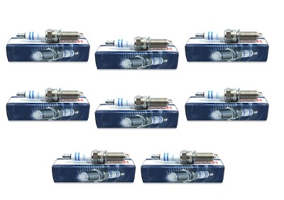 Set of 8 for BMW E70 E71 X5 X6 2010-12 Spark Plug High Power Bosch ZR-5 ...