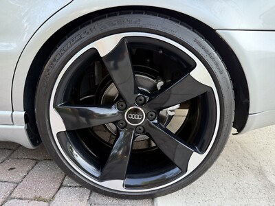 OEM 19" Audi B8 A5 S5 2010-17 Rotor Wheels Rims Black Machined ...