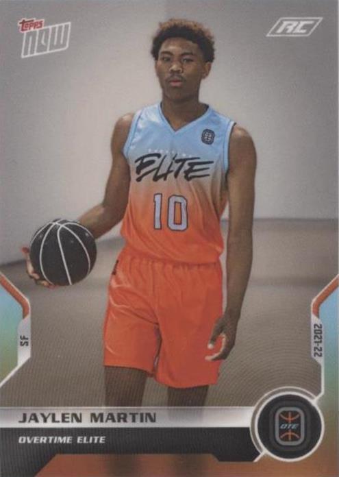 2021-22 Topps Now Overtime Elite - Online Exclusive Debut Jaylen Martin ...