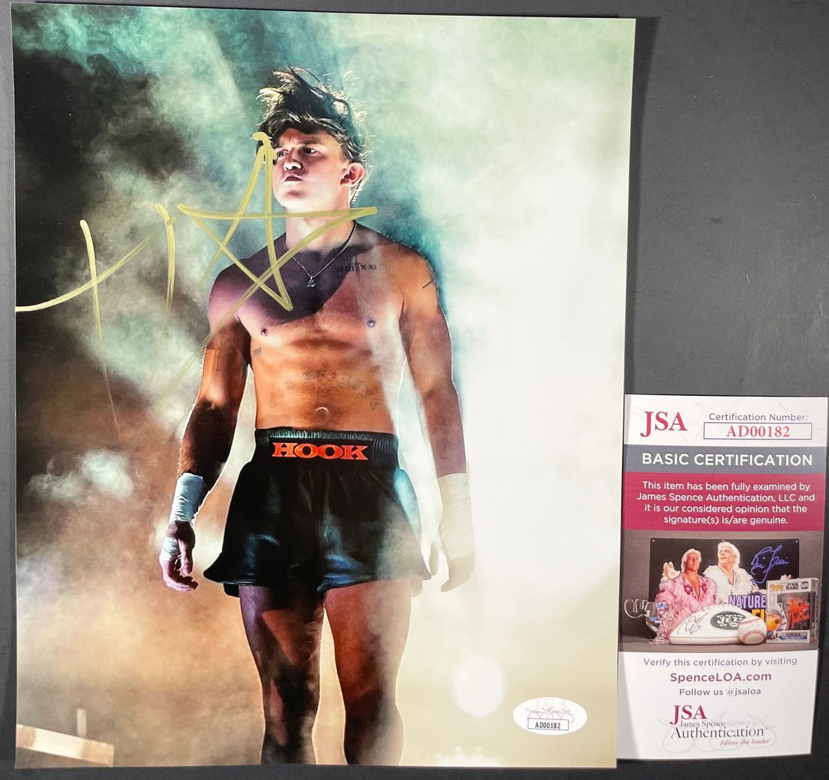 AEW All Elite Wrestling Hook Signed 8x10 Photo B Autograph Tazz JSA COA ...