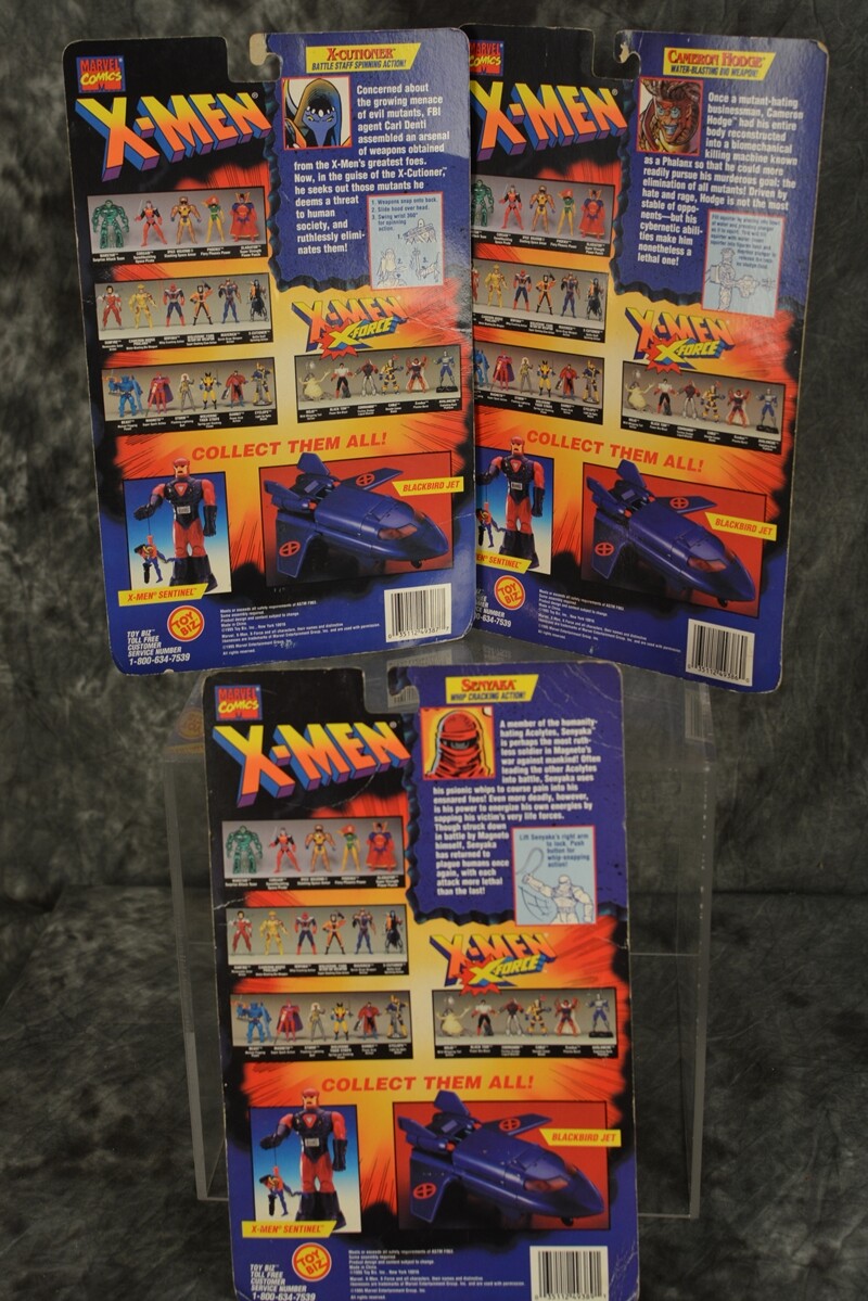 Toy Biz 1995 Marvel Comics X-MEN Invasion SENYAKA X-CUTIONER & CAMERON ...