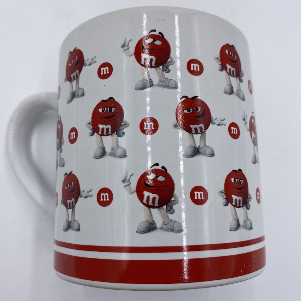 RED M&M COLLECTIBLE 2018 COFFEE MUG Cup Officially Licensed EUC | eBay
