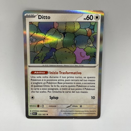 Pokemon Card DITTO HOLO (IT) | 132-165 Scarlet Violet 151 | eBay