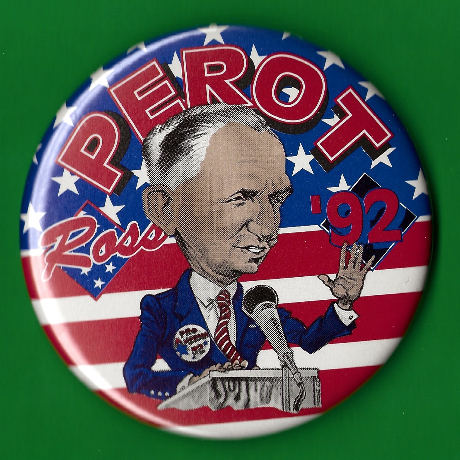 1992 Clinton, Bush, Perot (Set of 3) 3.5"/ Cartoon Presidential ...