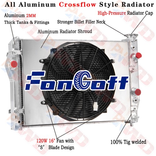 3 Row Radiator Shroud Fan For Chevy Camaro / Pontiac Firebird Trans Am ...